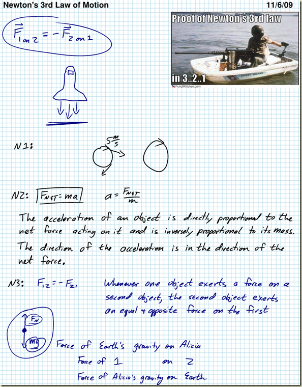 Newton's 3rd Law of Motion - Regents Physics